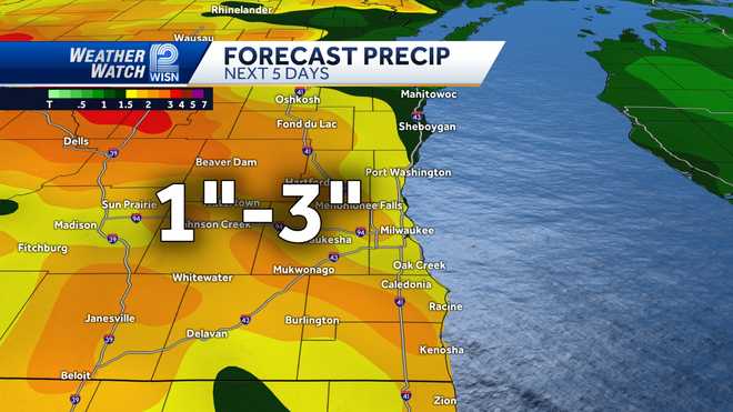 Next system brings 1-3 inches of rain, flood risks for SE Wisconsin