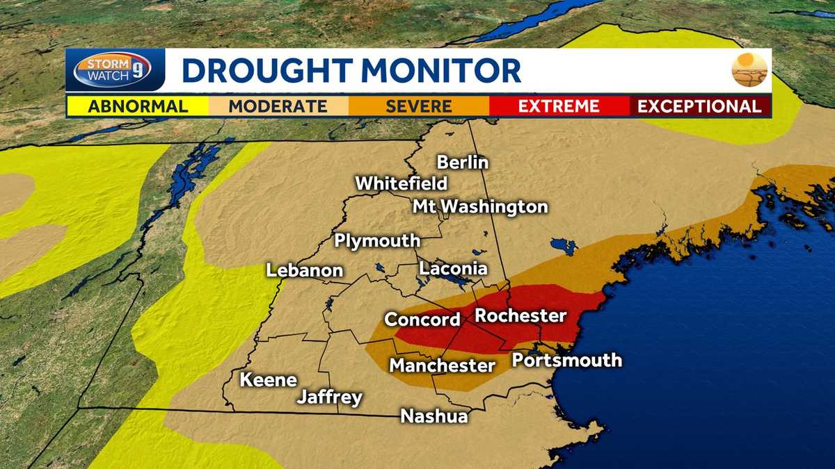 NH drought update: Severe, extreme areas shrink