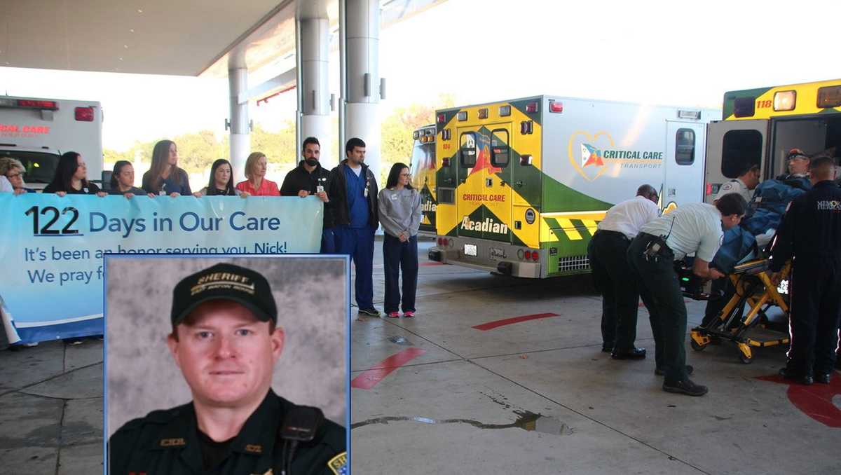 Deputy injured in Baton Rouge ambush moved to rehab center in Houston