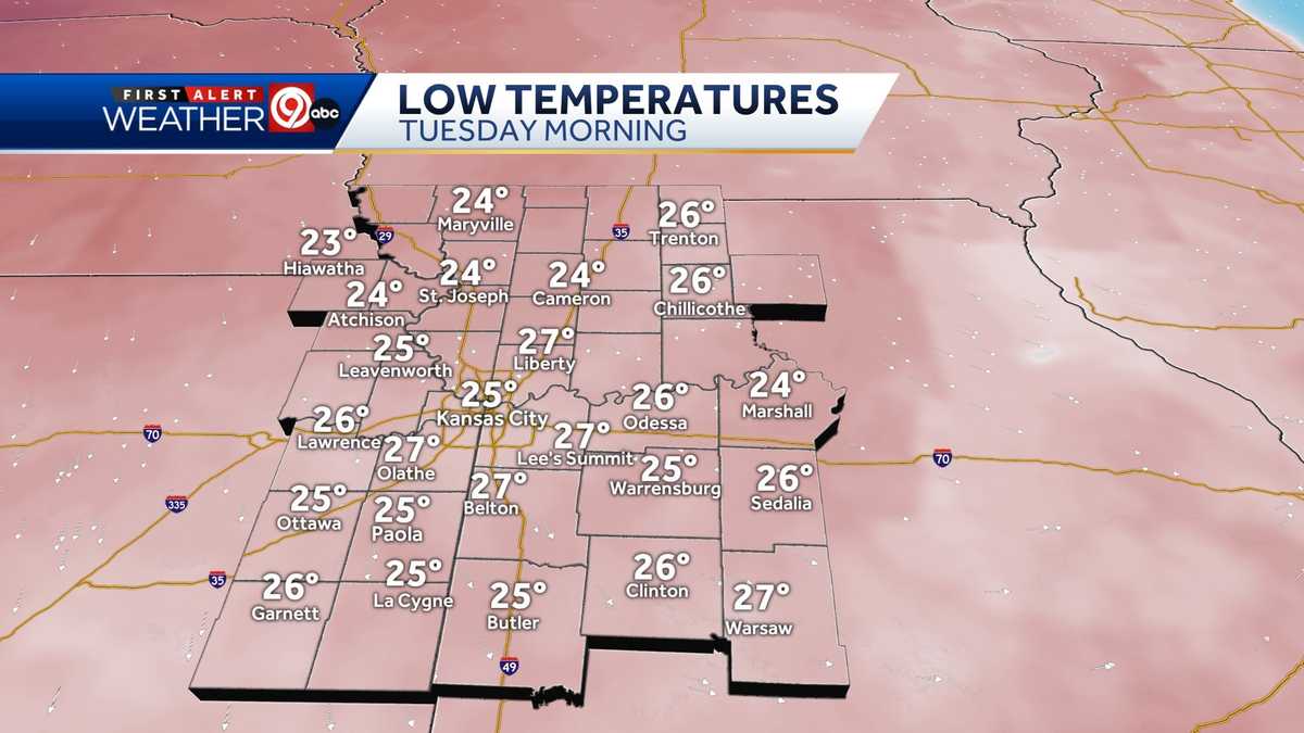Kansas City to see first of three hard freezes Monday morning