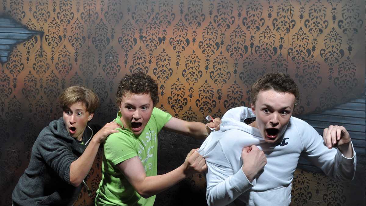 Frightened visitors caught on camera at Nightmares Fear Factory