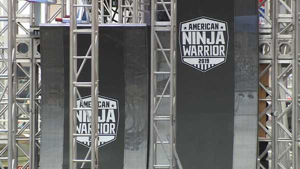The stage is set for 'American Ninja Warrior' in Cincinnati