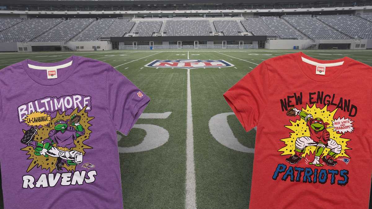 Shop new NFL, Teenage Mutant Ninja Turtles t-shirt collaboration