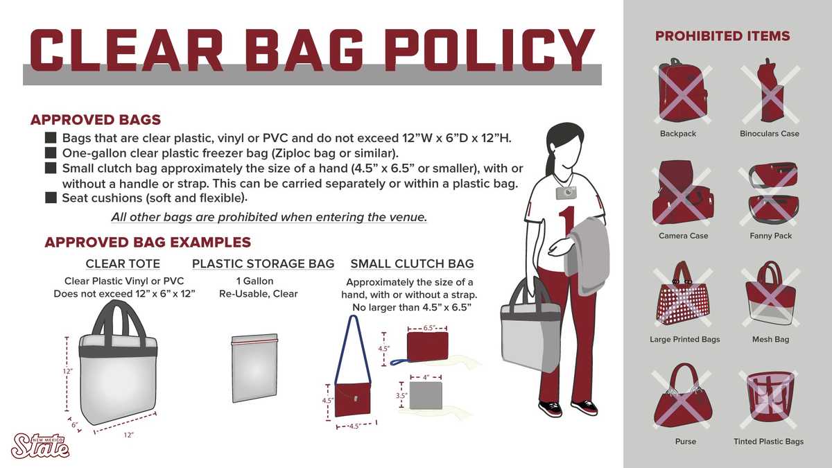 NMSU police reminder of commencement bag policy