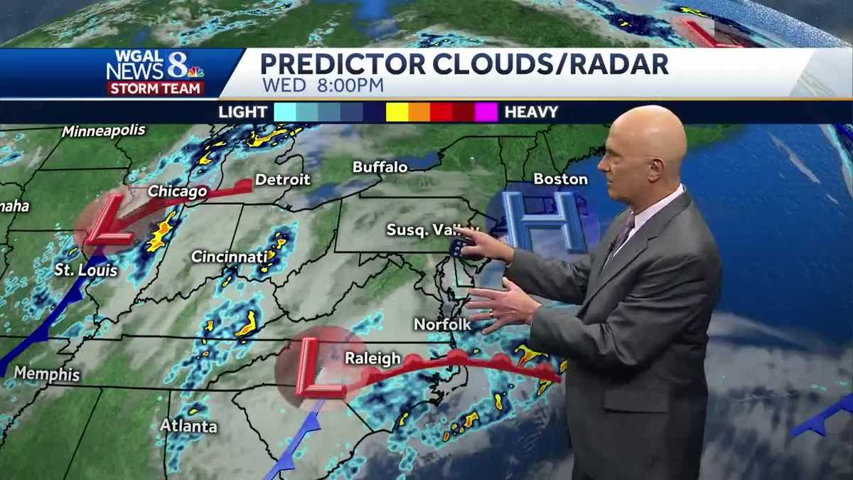 Central Pennsylvania weather: Rain on the way