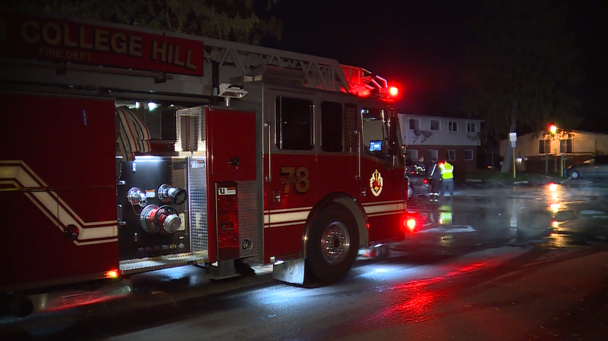 2 hospitalized, 7 displaced after overnight fire in North College Hill