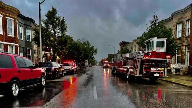 Officials: Woman found dead in west Baltimore fire