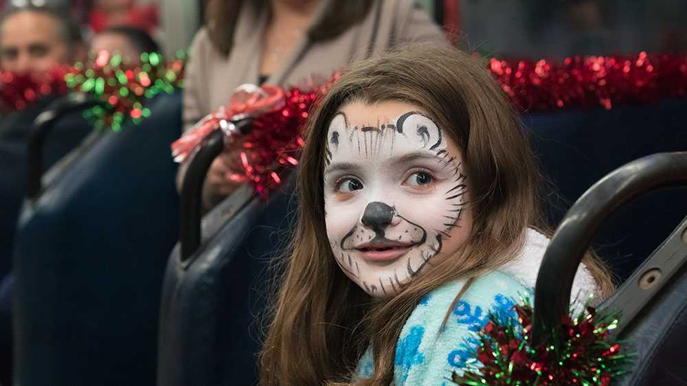 'North Pole Express' brings 900 kids to visit Santa