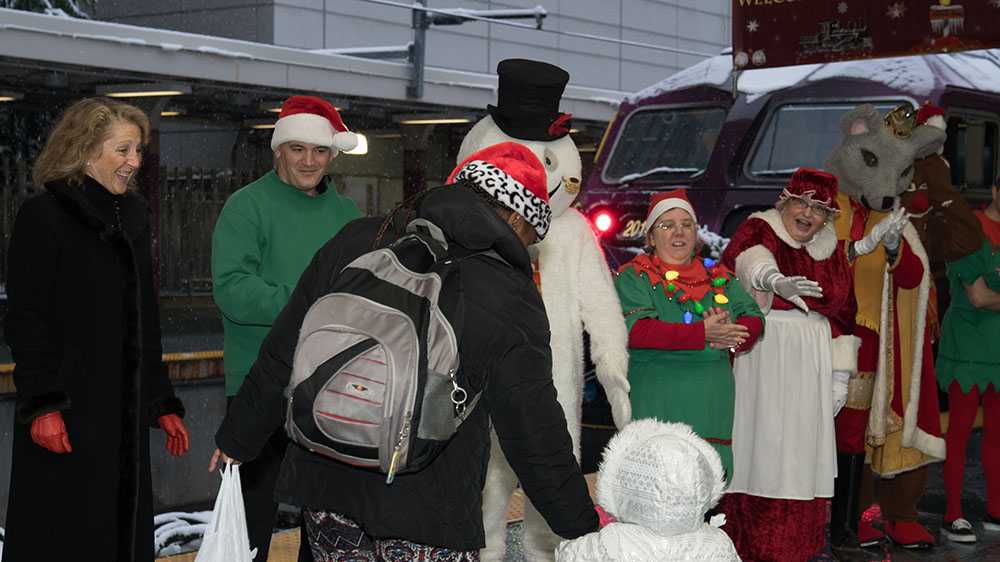 'North Pole Express' brings 900 kids to visit Santa