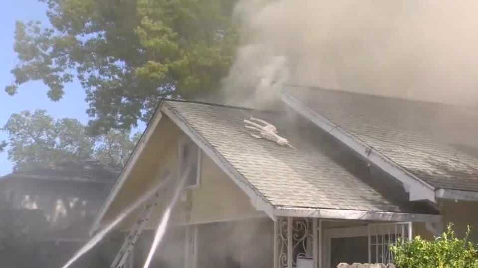 Woman, baby escape fire that burned 2 homes in north Sacramento area