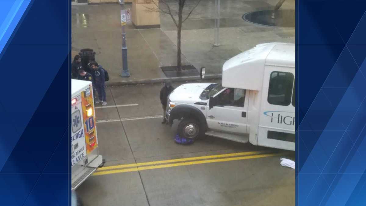 Pedestrian hit by Highmark van near PNC Park