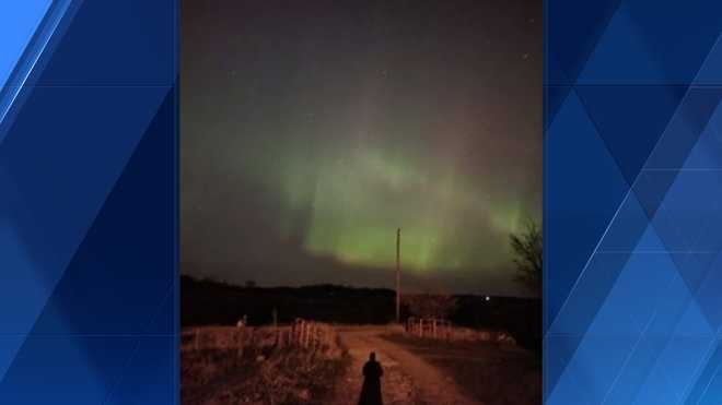 Northern lights in Nebraska, Iowa