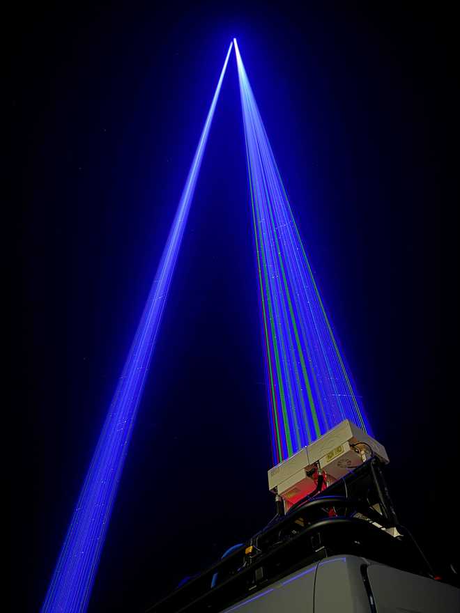 Mystery beam that lit up Folsom sky came from Nu-Salt Laser