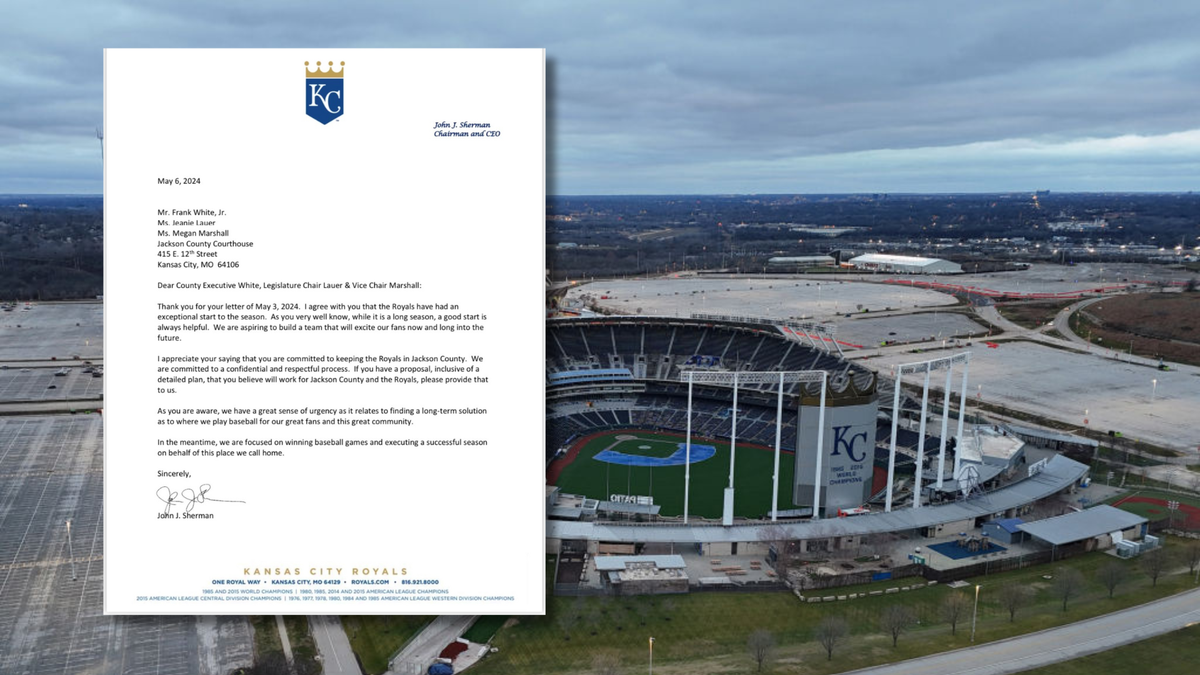 Royals letter sent in response to Jackson County executive Frank White