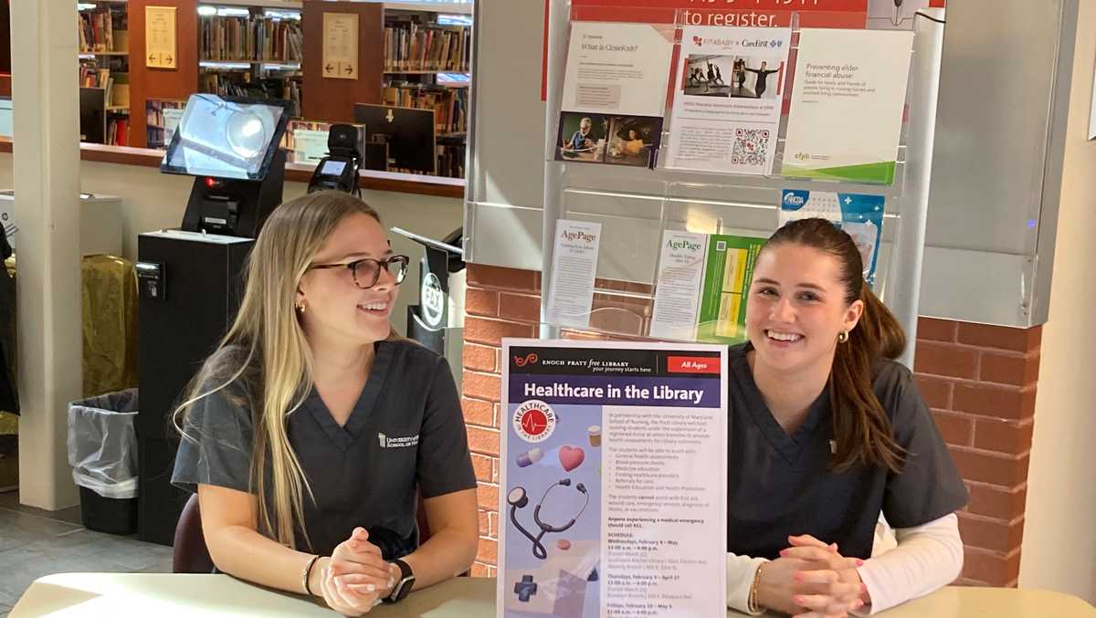 Maryland nursing students offer health care at city libraries