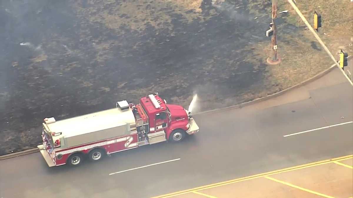 Crews battling multiple grass fires in Oklahoma City metro