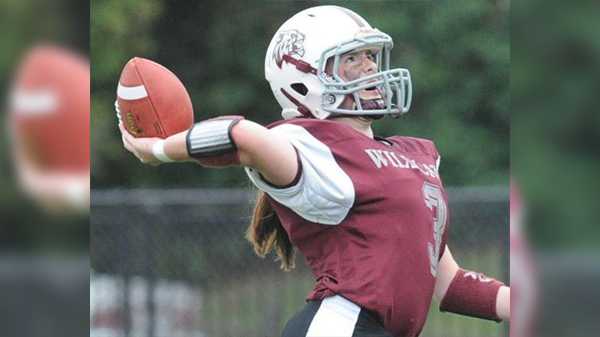 West Bridgewater teen becomes first Mass. female QB to play varsity game