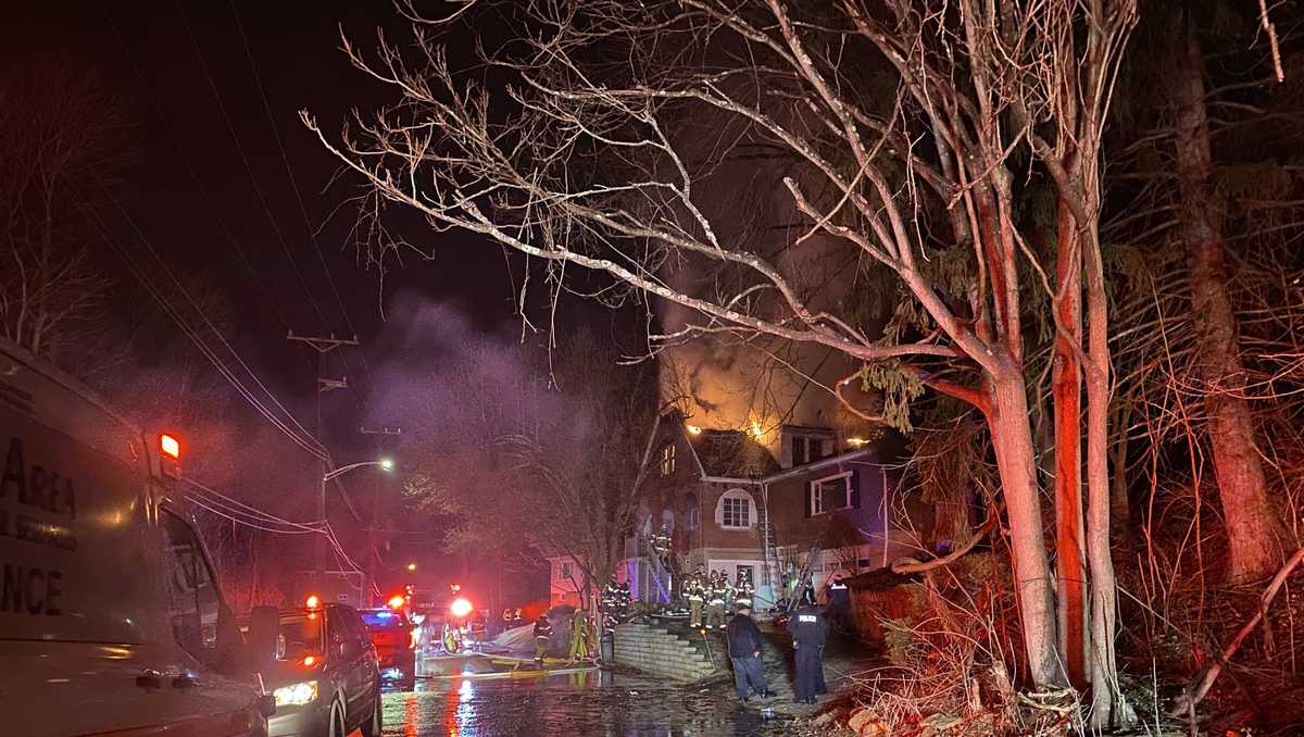 Firefighters treated for minor injuries while battling house fire in ...