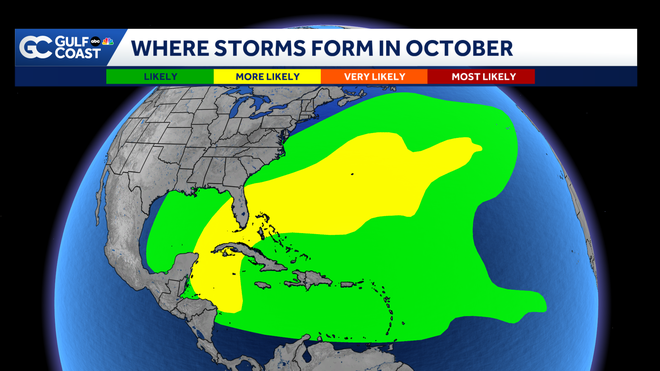 Hurricanes are still prevalent in October, who is most likely to see them?