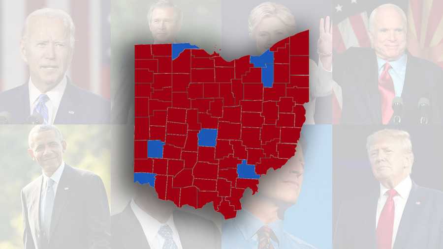 Election 2024: Ohio maps of past presidential races