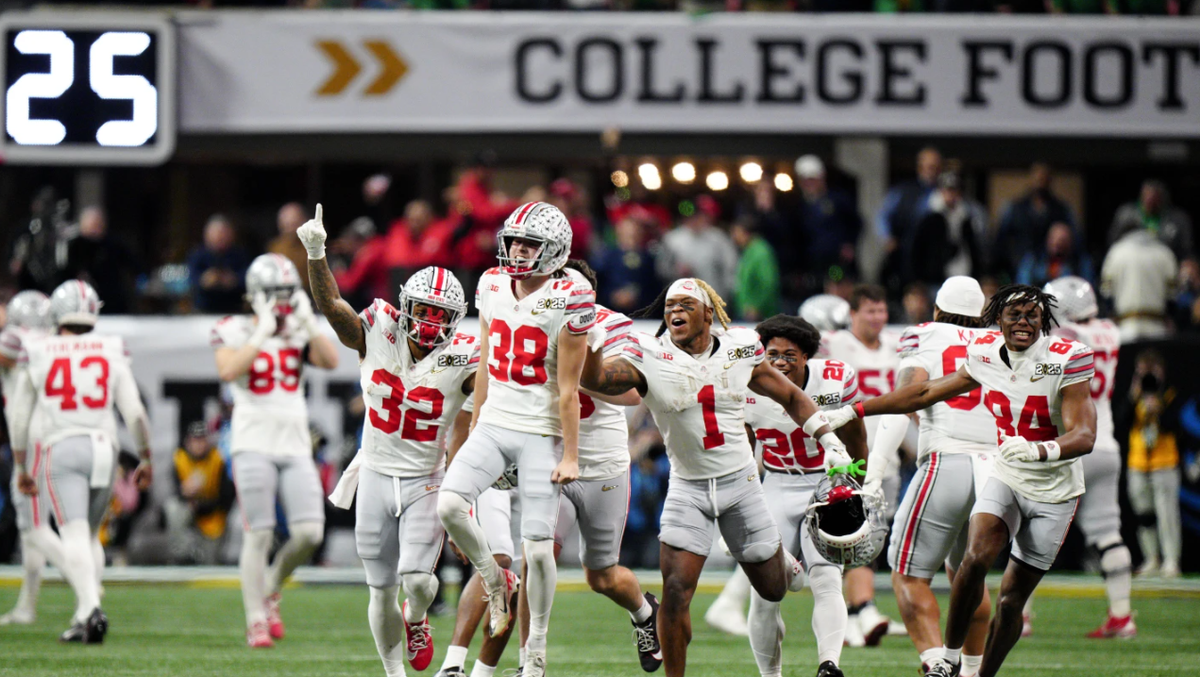 Ohio State wins 1st national title since 2014, outlasting Notre Dame 34-23 in CFP championship game