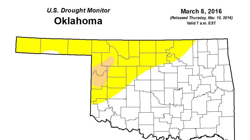 Month-by-month Drought changes across Oklahoma