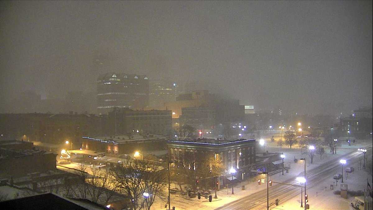 GALLERY: Snowfall around the viewing area