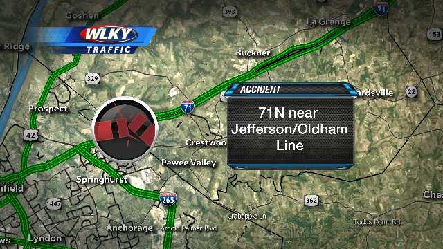 I-71 reopens in Oldham County after accident