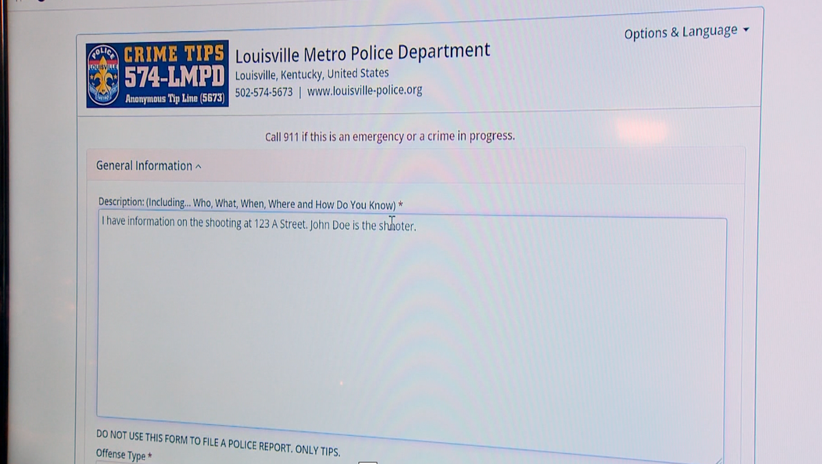LMPD hopes online tip portal will help solve even more cases