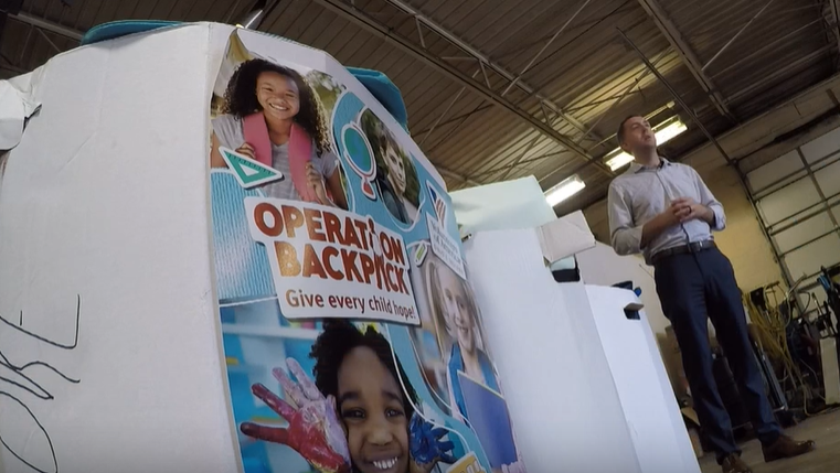 School supplies from Operation Backpack delivered to Boys & Girls Club