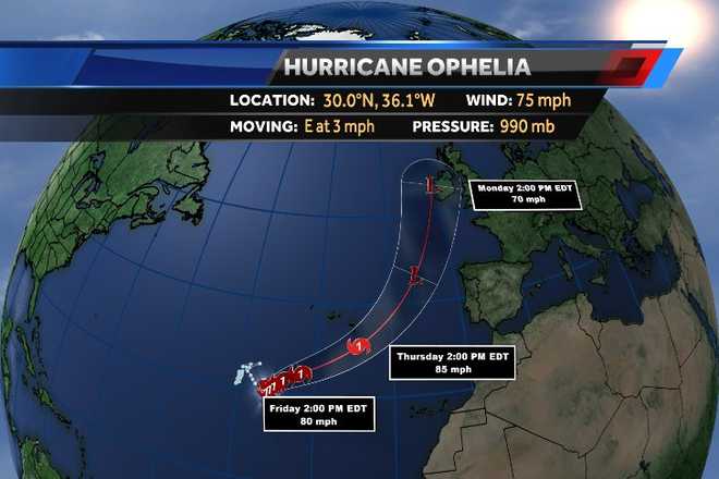 10th hurricane of 2017 season forms in Atlantic