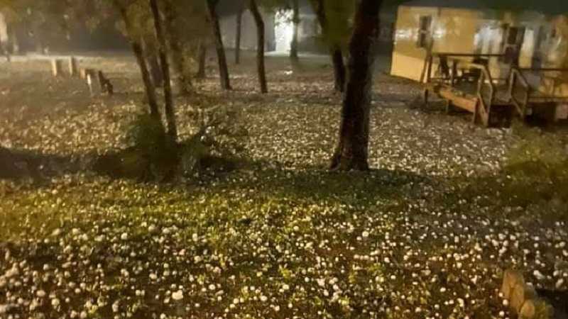 PHOTOS: Hailstorm in Orange Beach, Alabama
