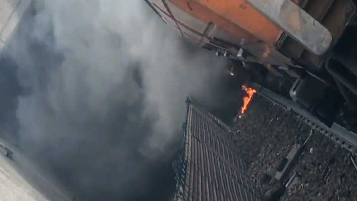 Photos: Orange Line train evacuated over track fire