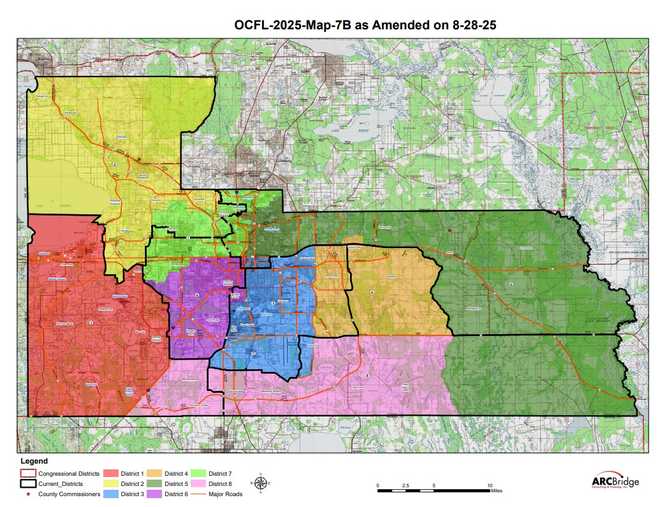 Orange County commissioners approve new redistricting map