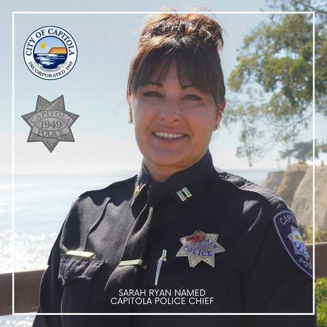 Sarah Ryan appointed Capitola police chief, a historic first for the city