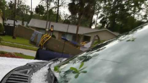 PHOTOS: Hail falling across Central Florida