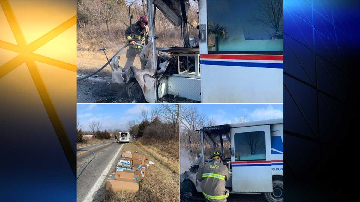 WHAT A SAVE: Postal worker saves Christmas packages from burning mail truck