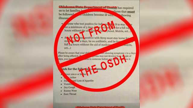 OSDH warns of fake flu guidelines circulating on social media