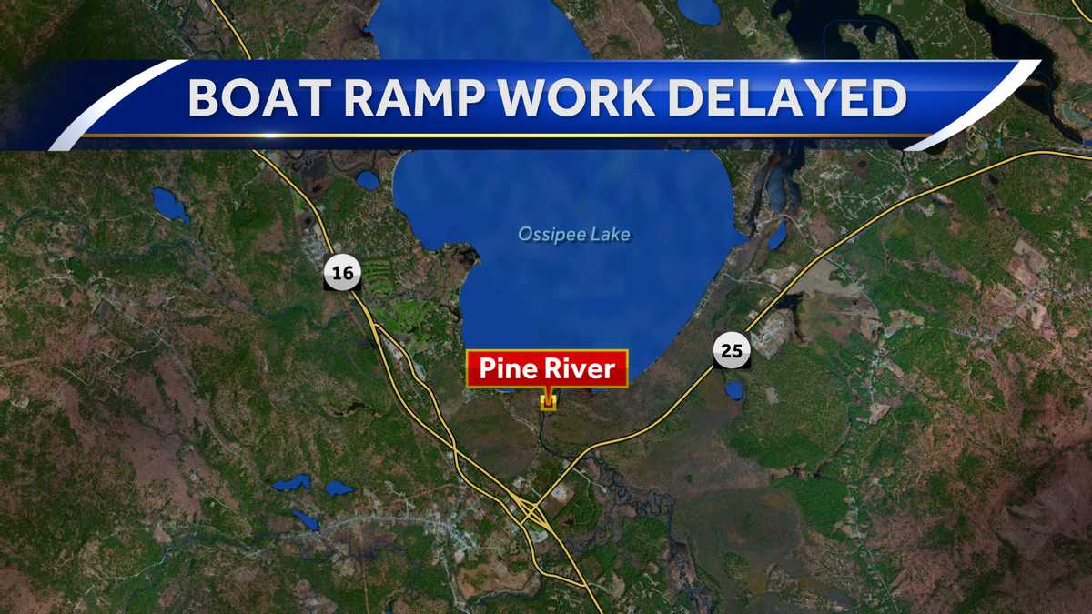 Snow, water levels, pose challenge to boat ramp repairs in Ossipee