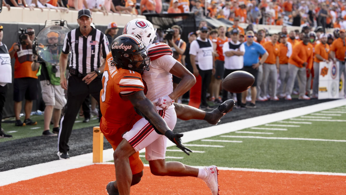 Bernard runs for 182 yards and No. 12 Utah wins Big 12 debut, beating No. 14 Oklahoma State 22-19