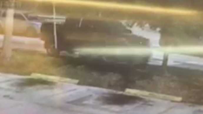 Out-of-control truck caught on video
