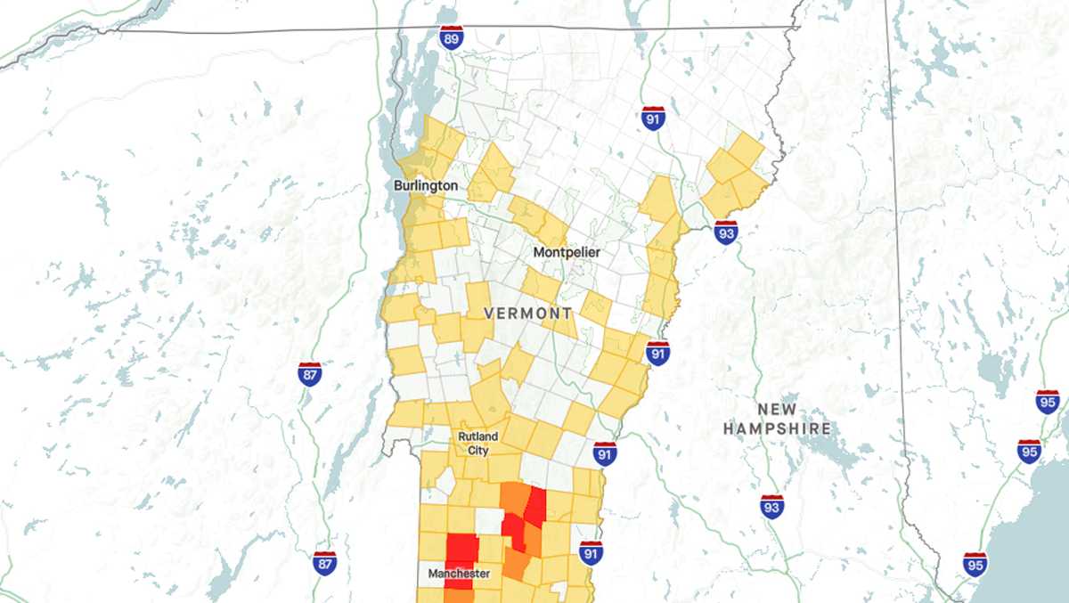 More than 8,000 Vermonters without power as nor'easter hits state