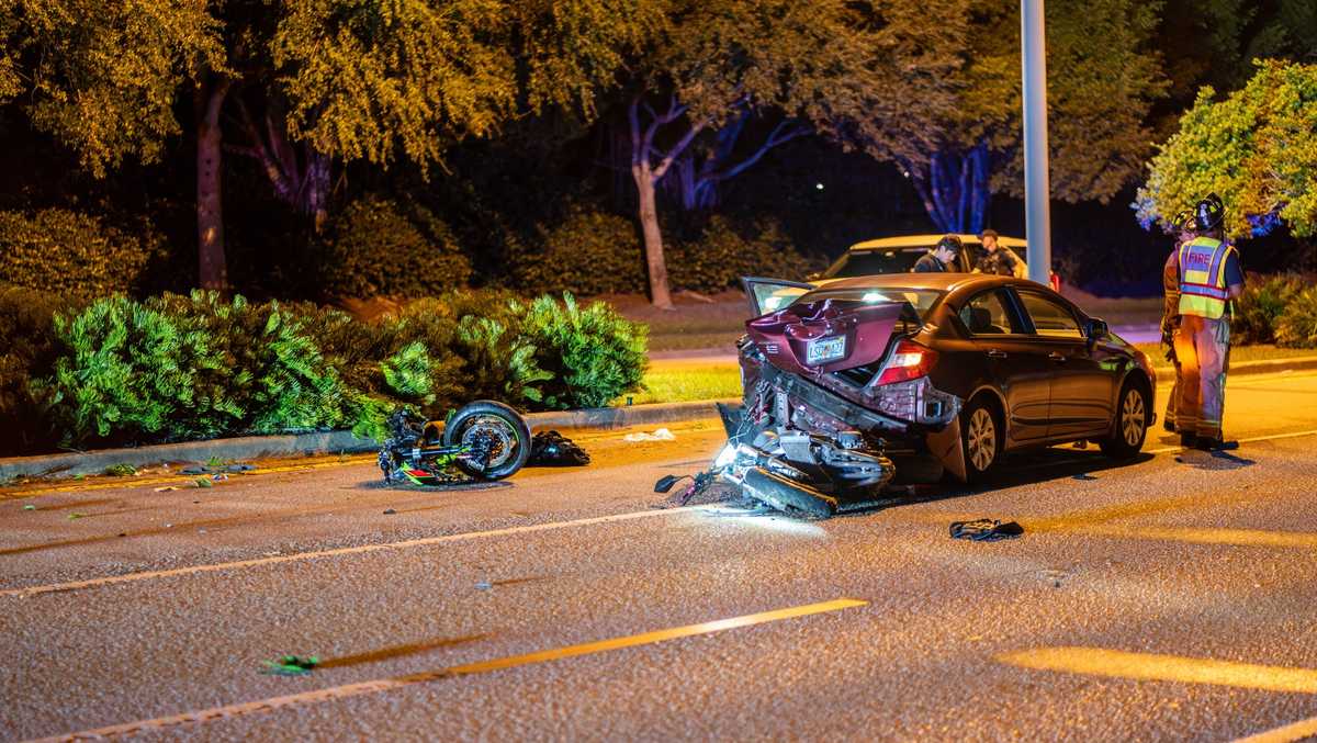 Motorcyclist hospitalized after crash along Ben Hill Griffin Parkway
