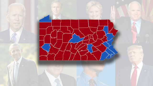Pa county election map