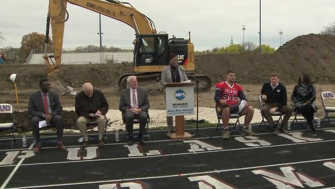 Packers help Pulaski High School with new athletic field