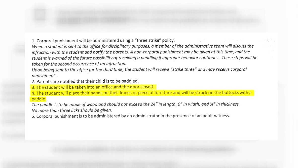 Georgia school brings back paddling policy to discipline students