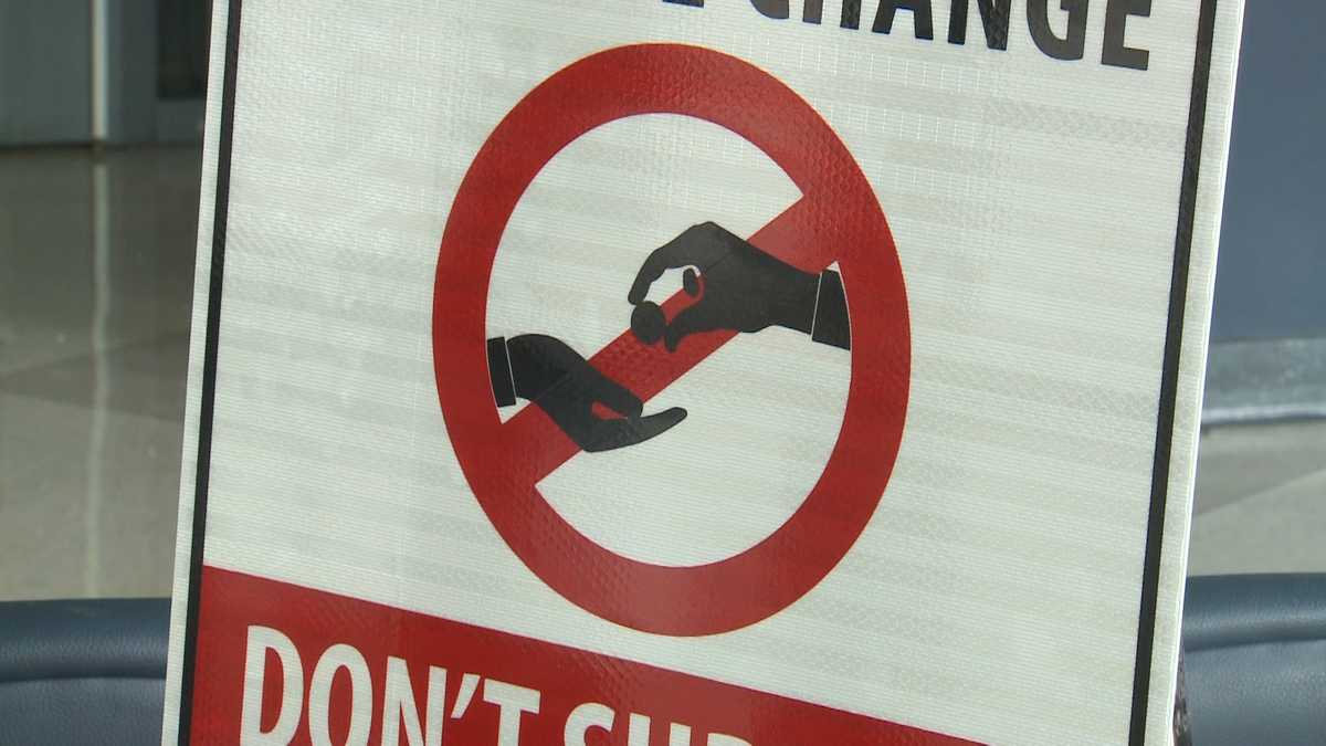 This community is advising people not to donate to panhandlers