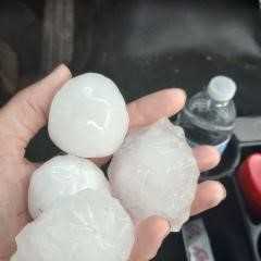 PHOTOS: Large hail, wild clouds and damage from Sunday's severe storms