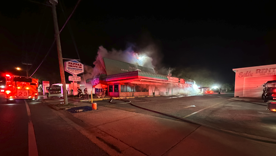 Pappas Drive In restaurant burns in New Smyrna Beach