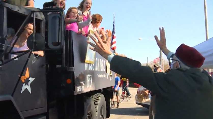 Local WWII veteran gets surprise parade for 96th birthday
